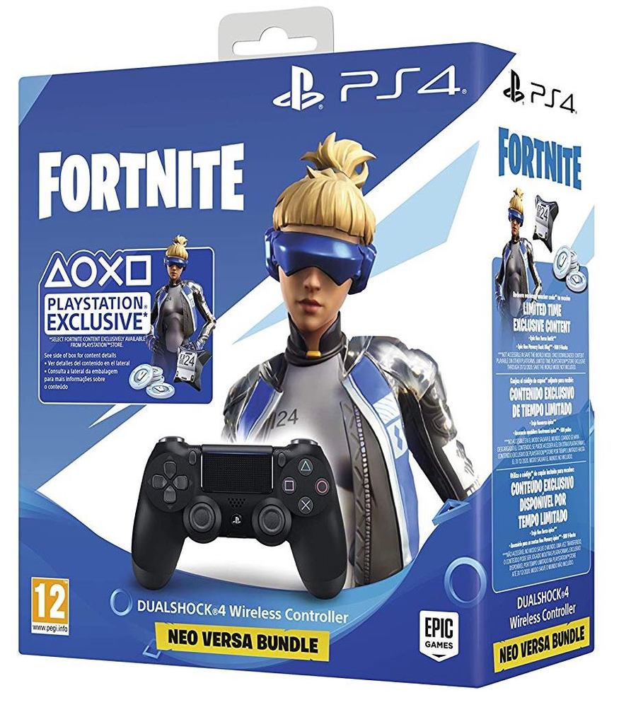 PS4 COMANDO SONY DUALSHOCK 4 PRETO + FORTNITE
