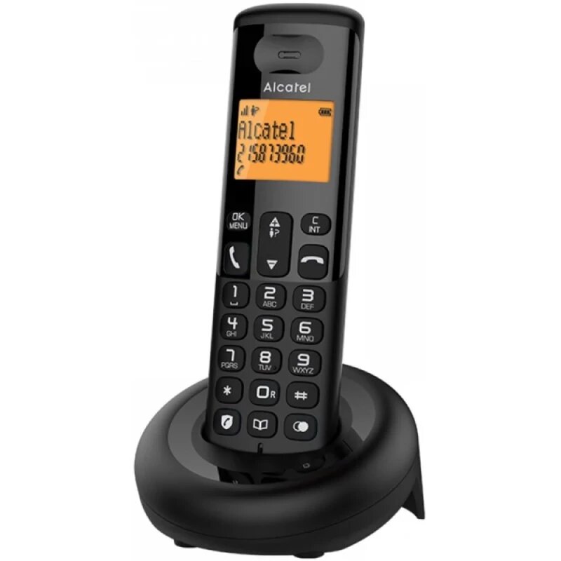 TELEFONE SEM FIOS ALCATEL E160 DUO PRETO