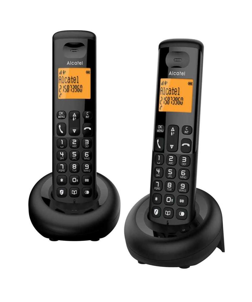 TELEFONE SEM FIOS ALCATEL E160 DUO PRETO