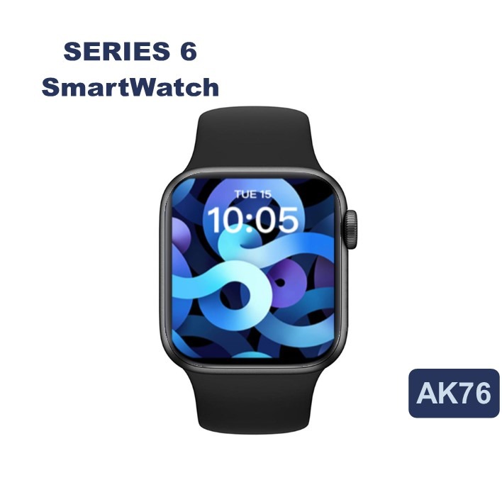 SMARTWATCH AK76 44MM SERIES 6 BLACK